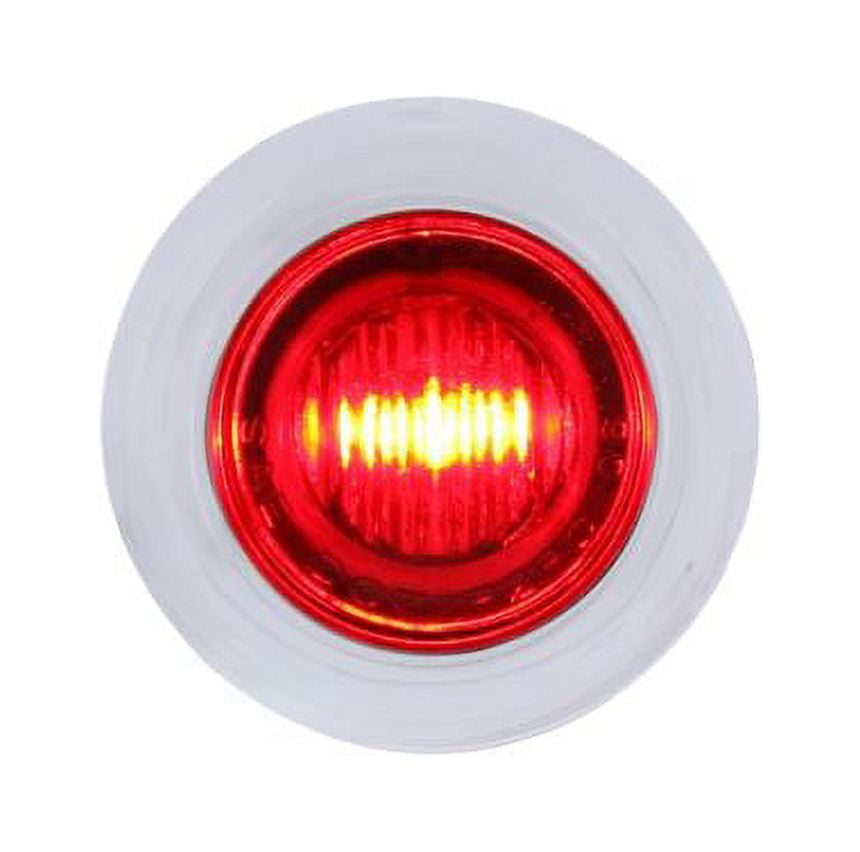 3 LED Dual Function Mini Auxiliary / Utility Light w/ Bezel - Red LED ...