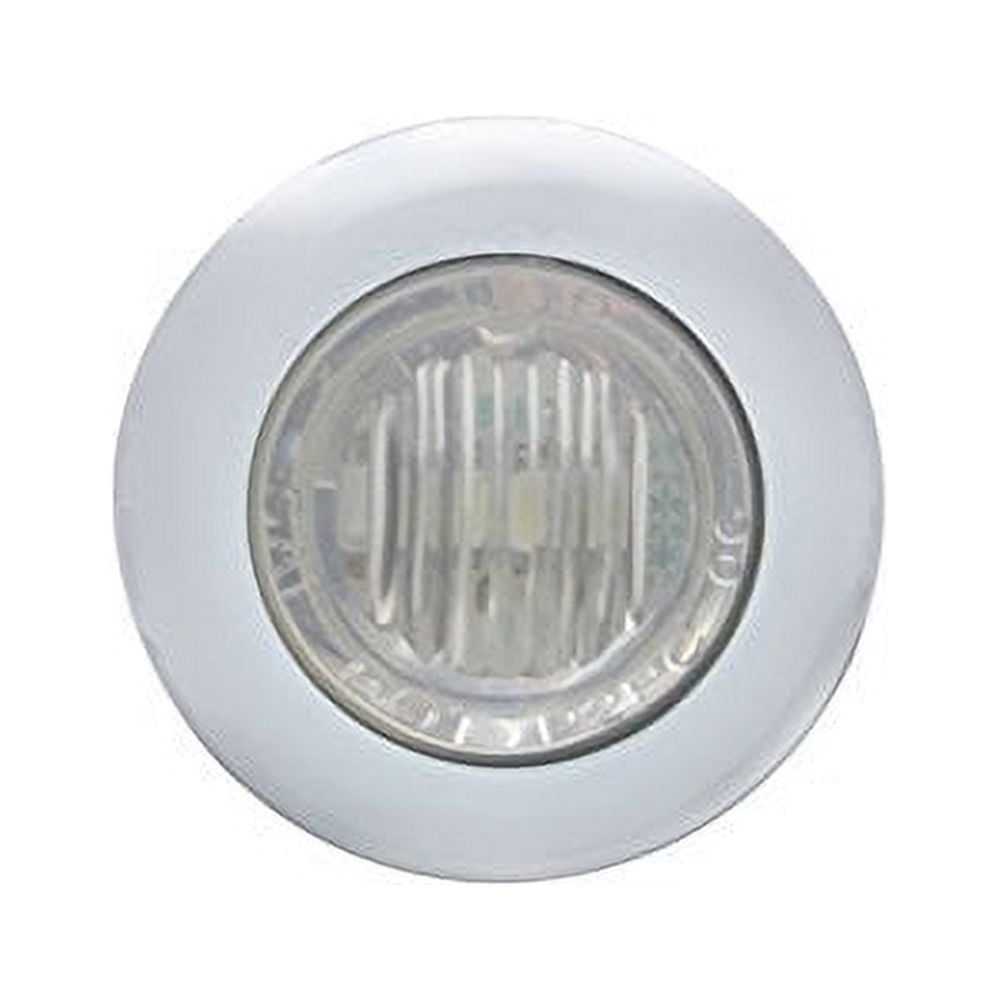 3 LED Dual Function Mini Clearance/Marker Light w/ Bezel - Red LED ...