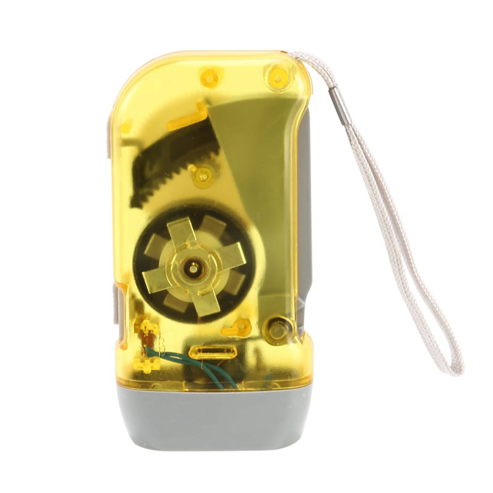 3 LED Dynamo Wind Up Flashlight Hand-pressing Crank No Battery Torch ...