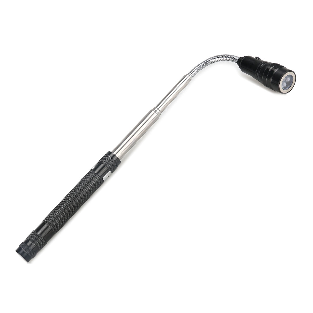 3-LED Torch Telescopic Zoomable Flex Magnetic Lamp Flashlight (Black ...