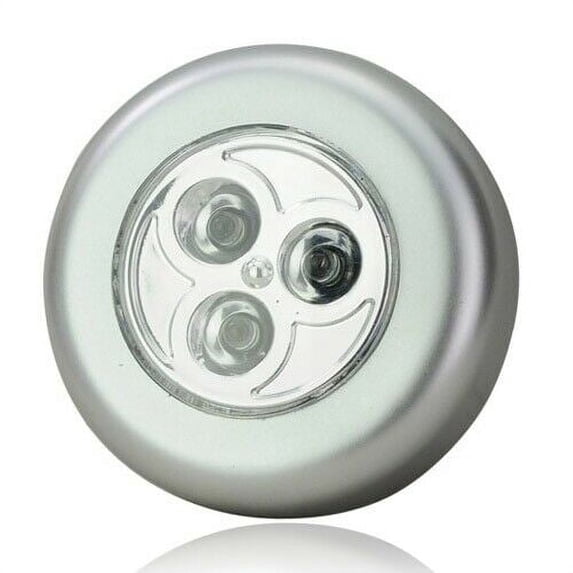 3 LED Touch Push On Off Light Self-Stick On Click Battery Operated ...