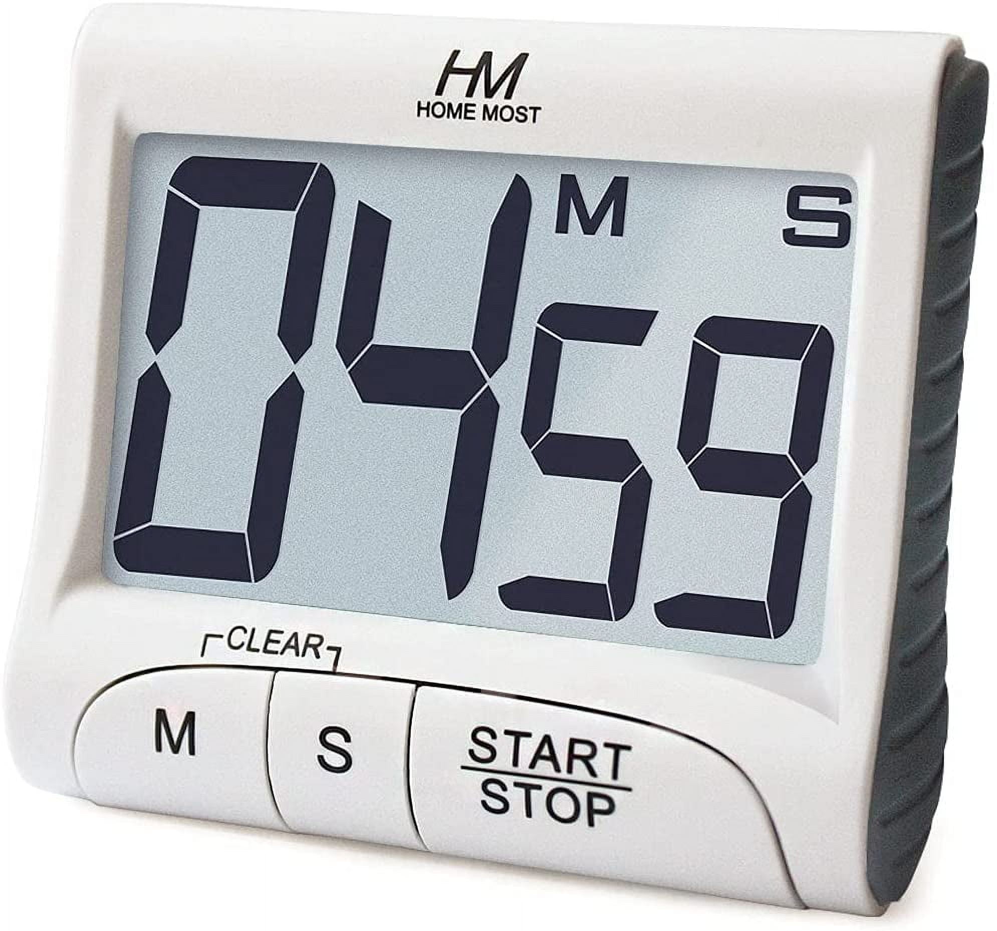 3" Large Display Kitchen Timer - Digital Timer Magnetic Back Loud Alarm ...