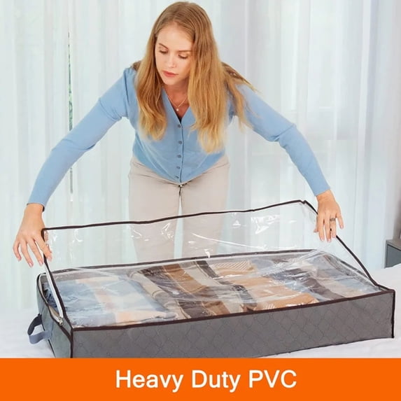 3 Large Smartcube Underbed Storage Bag Wardrobe Organizer Storage Box ...