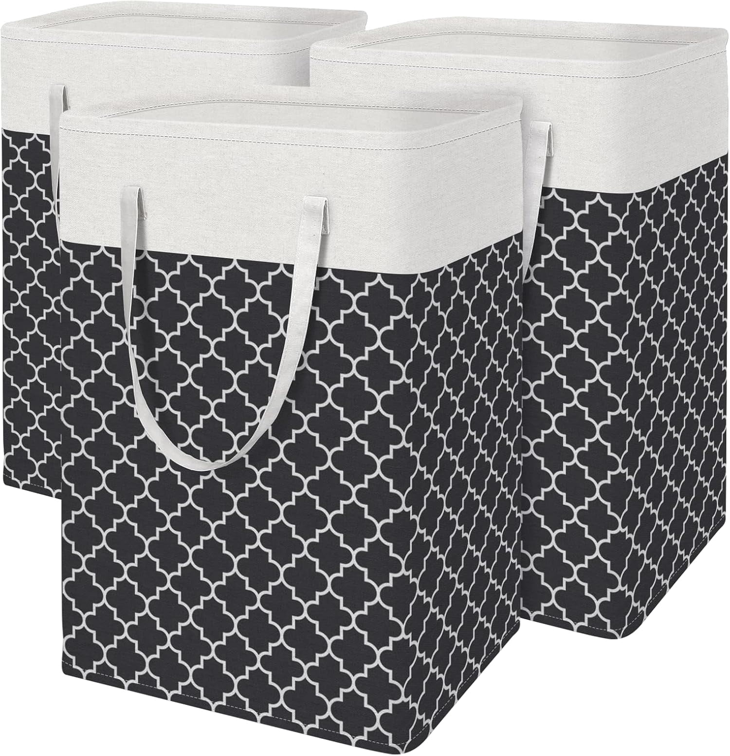 3- Laundry Basket, Freestanding& Laundry Hamper, Collapsible Tall ...