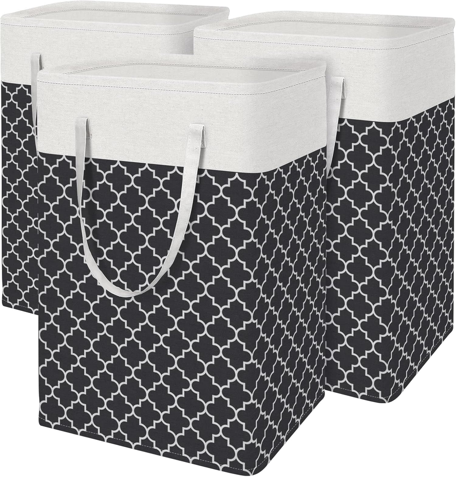 3- Laundry Basket, Freestanding& Laundry Hamper, Collapsible Tall ...