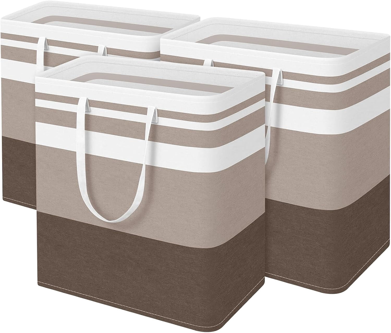 3- Laundry Basket, Freestanding& Laundry Hamper, Collapsible Tall ...