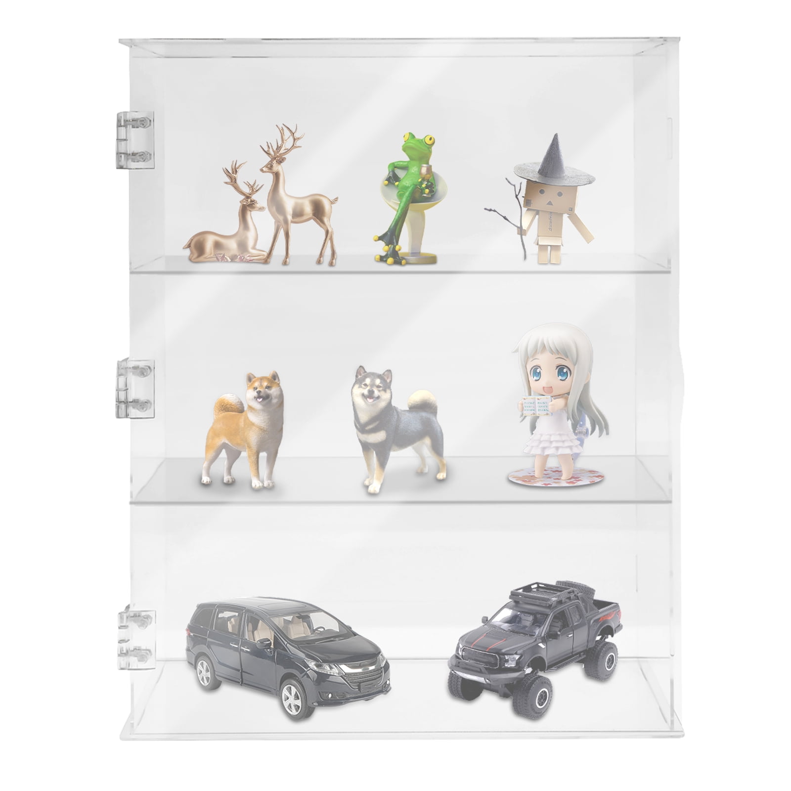 3-Layer Acrylic Rack Display Cabinet Model Dustproof Rack - Walmart.com