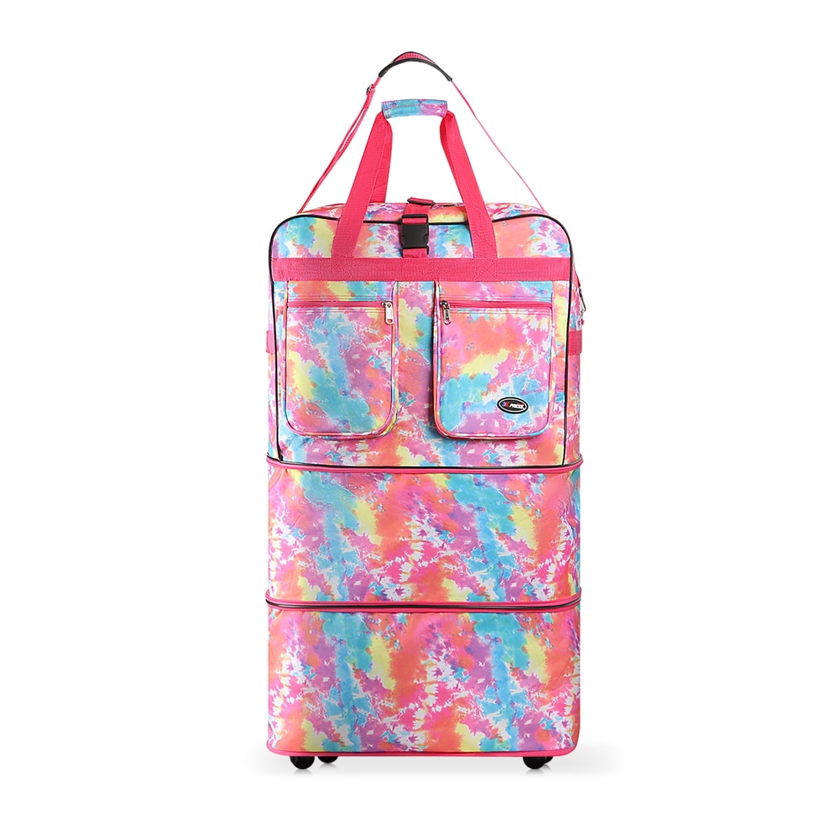 30in Expandable Foldable Suitcase 3 Layer Foldable Rolling Luggage ...