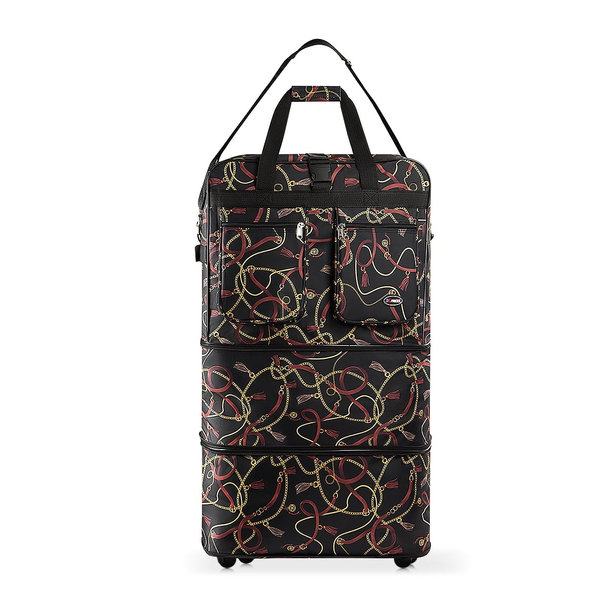 3 Layer Expandable Foldable Luggage Bag with Universal Wheels ...