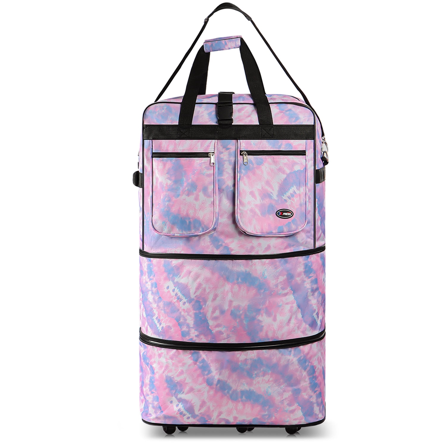 3 Layer Expandable Foldable Luggage Bag with Universal Wheels ...