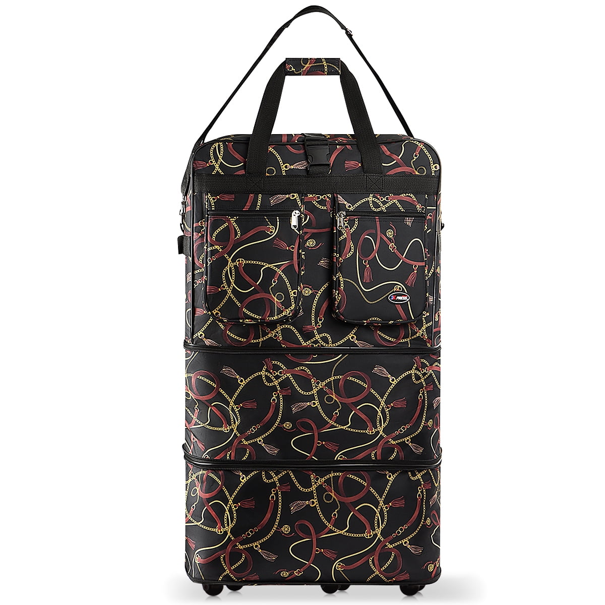 3 Layer Expandable Foldable Luggage Bag with Universal Wheels ...