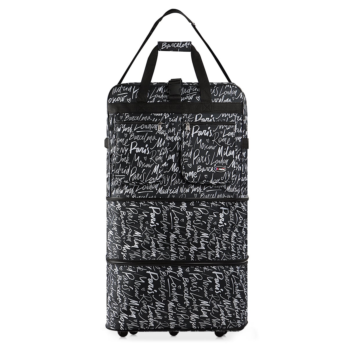 3 Layer Expandable Foldable Luggage Bag with Universal Wheels ...