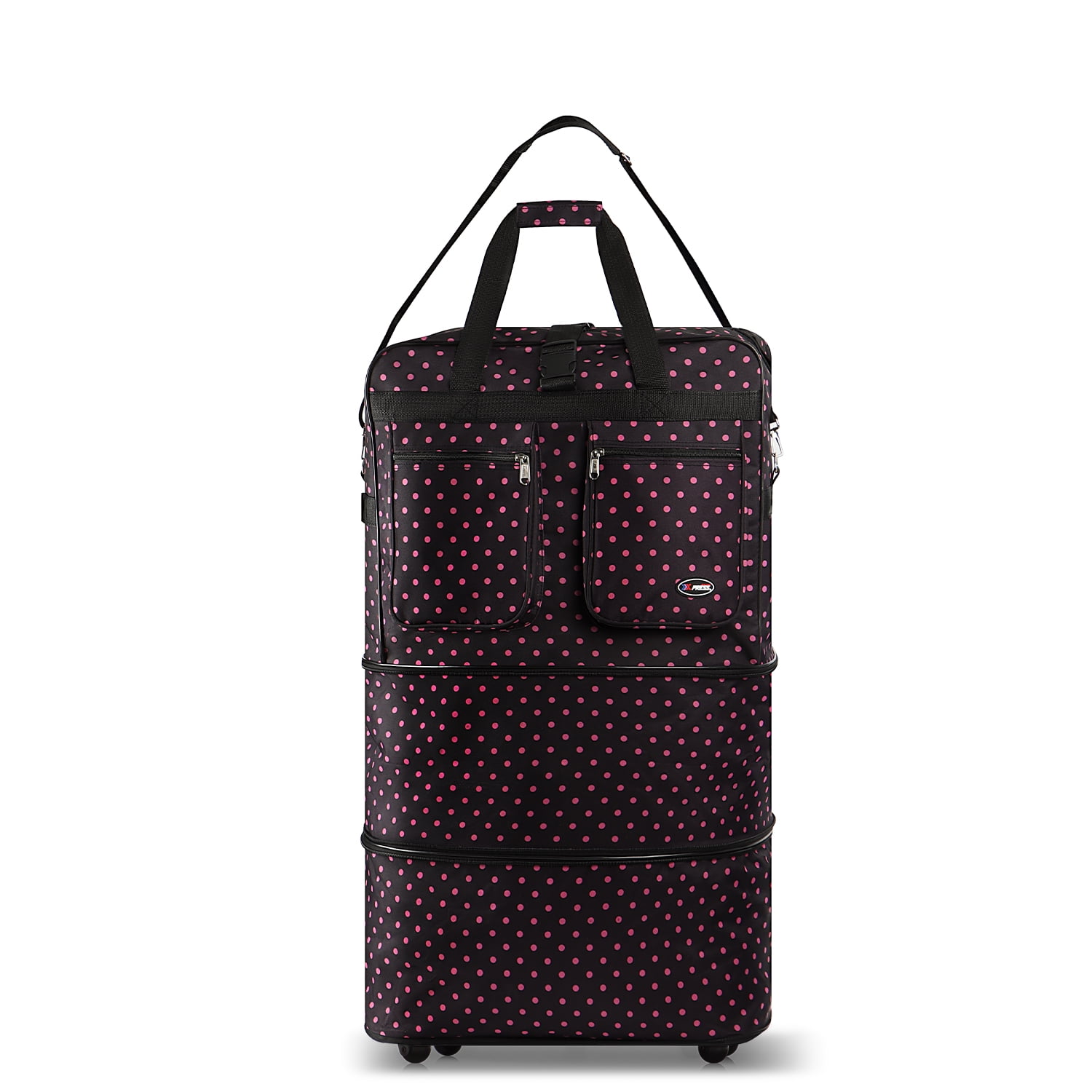 3 Layer Expandable Foldable Luggage Bag with Universal Wheels ...