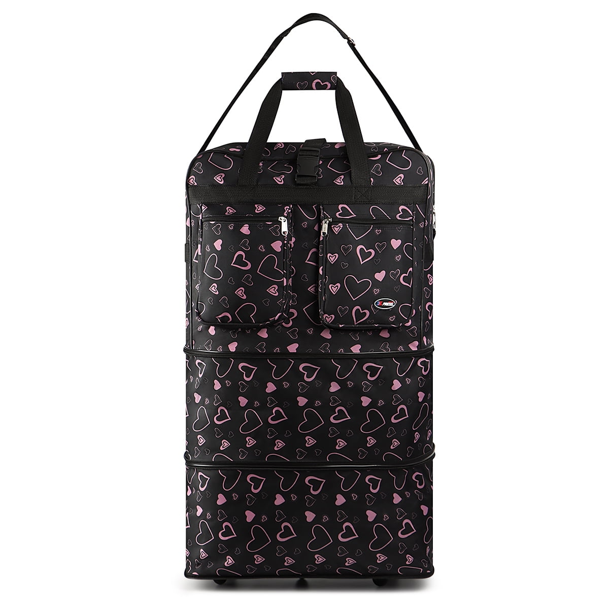 3 Layer Expandable Foldable Luggage Bag with Universal Wheels ...