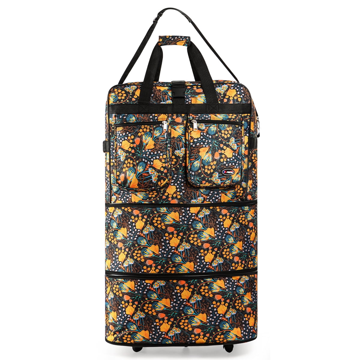 3 Layer Expandable Foldable Luggage Bag with Universal Wheels ...