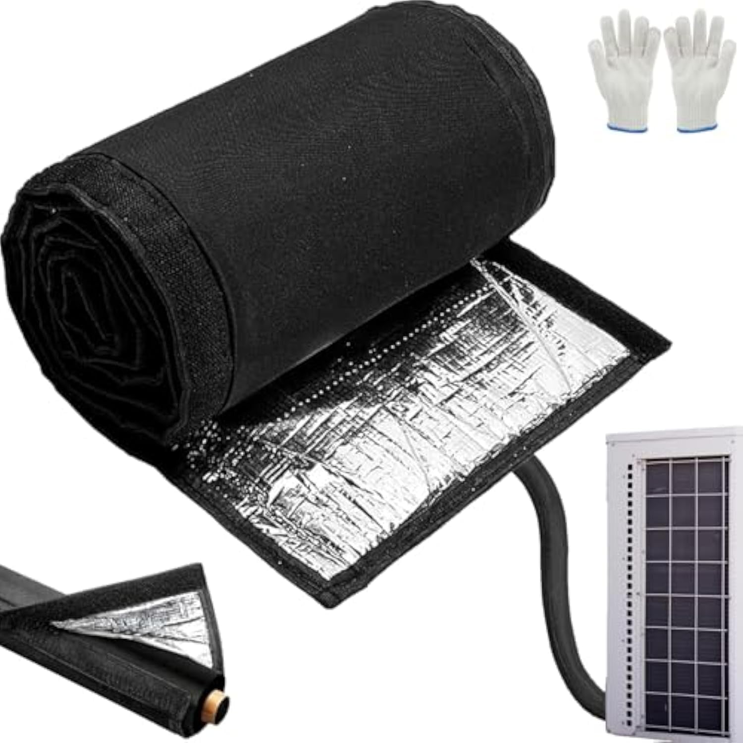 3-Layer Flexible HVAC Copper Pipe Insulation Cover, Mini Split Line ...