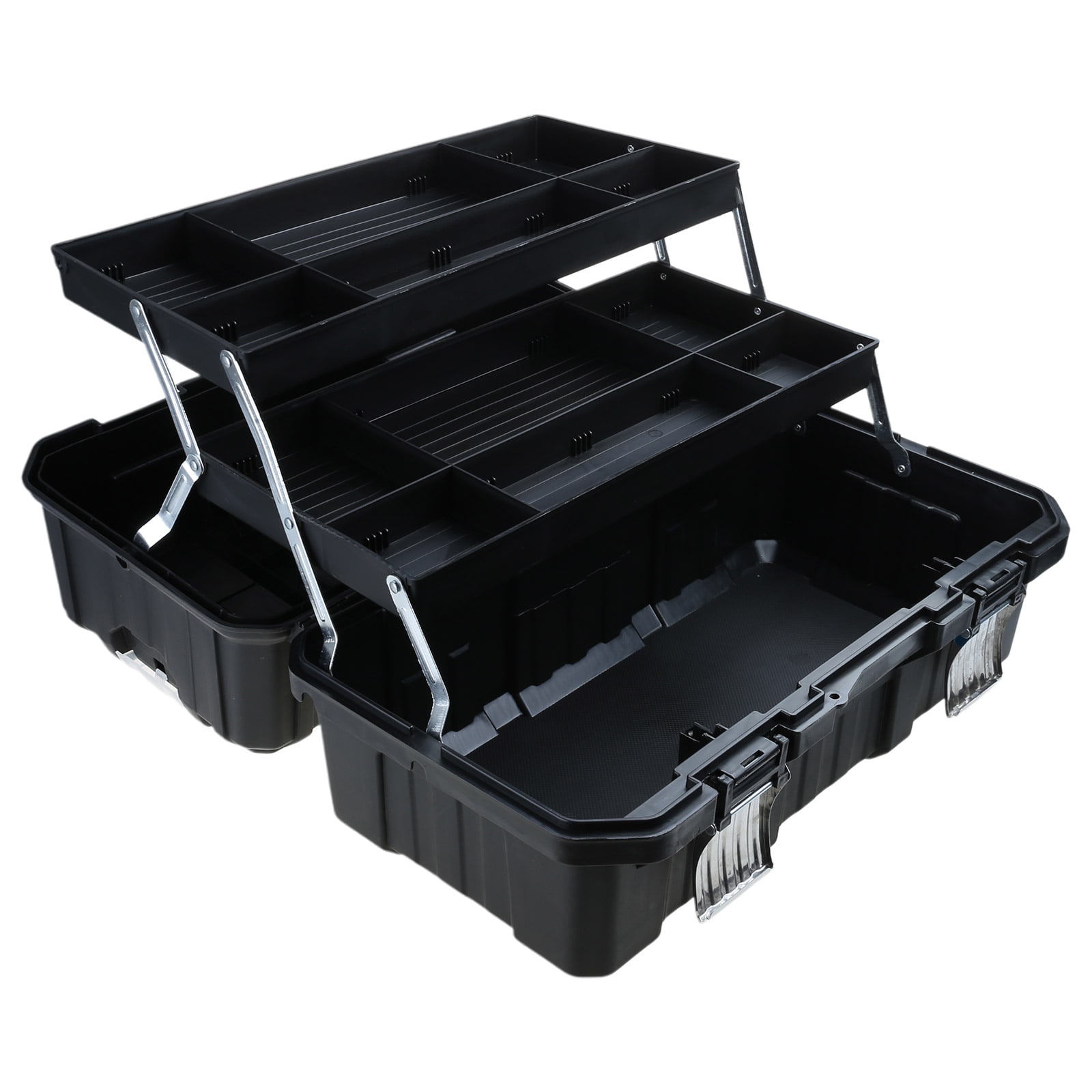 3 Layer Folding Tool Box Multifunctional Portable Hardware Tool Storage ...