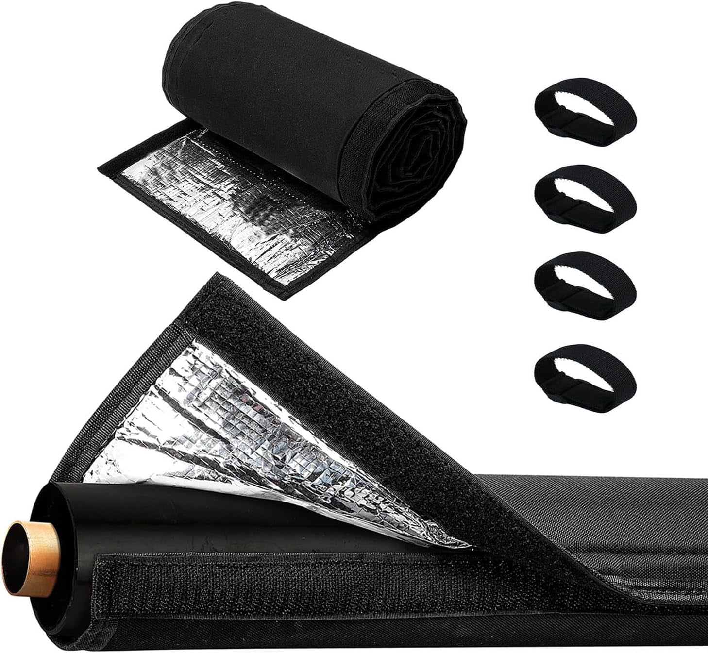 3-Layer HVAC Copper Pipe Insulation Cover – 72 x 10.3 Inch 600D Oxford ...