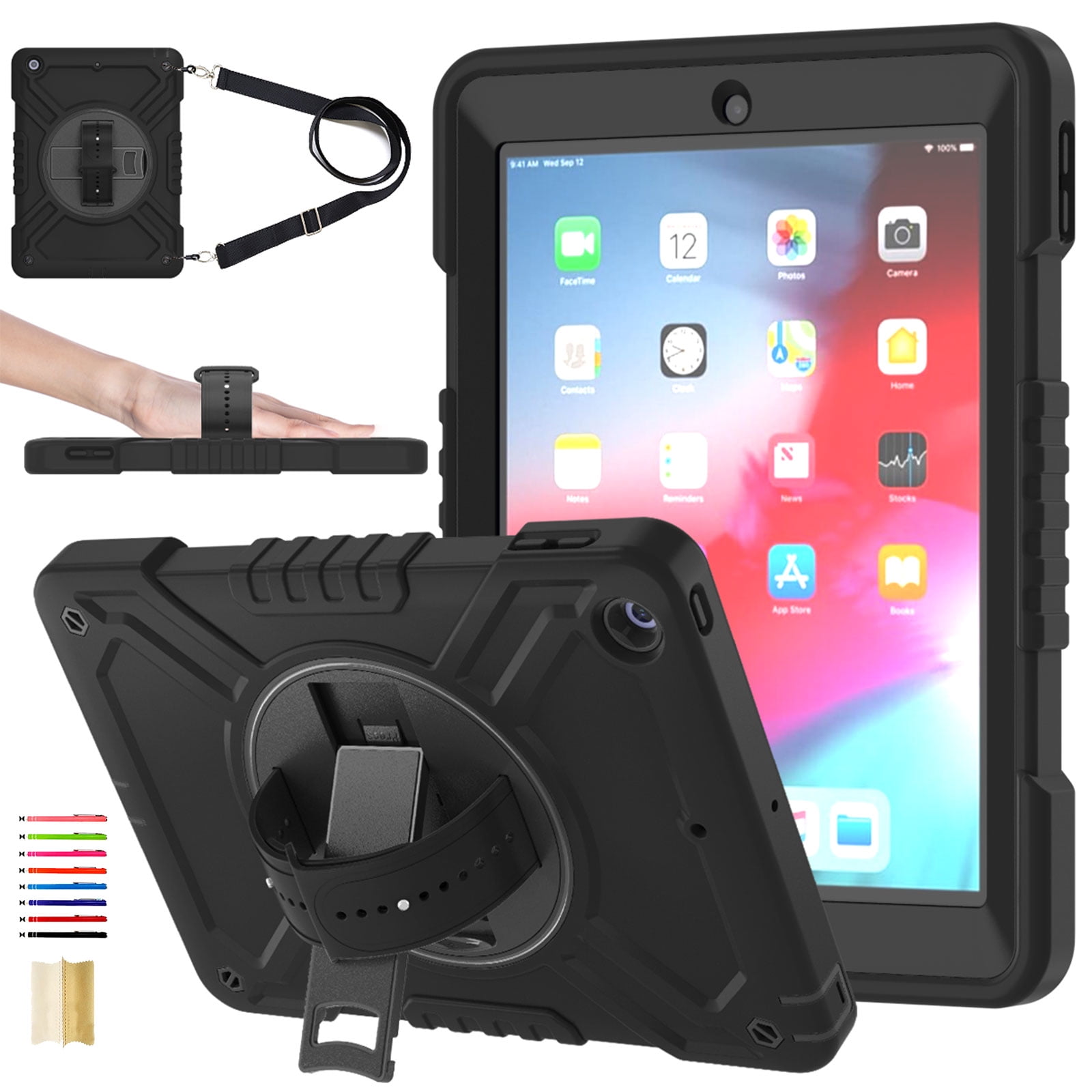 3-Layer Kids Case for iPad 9.7" 5th 2017/6th 2018, Durable Sturdy ...