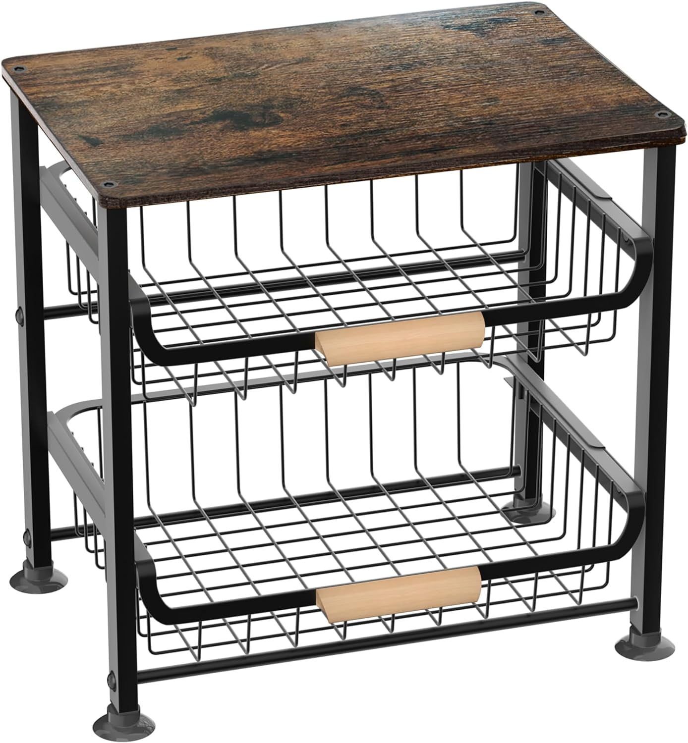 3-Layer Kitchen Fruit Storage Basket Snack Rack, countertop Storage ...