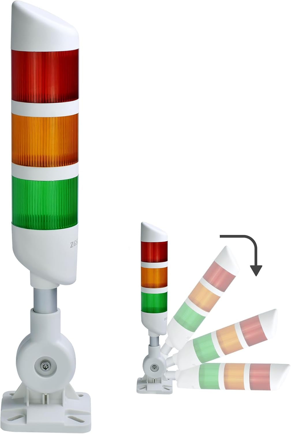 3-Layer LED Signal Tower Stack Lights, Industrial Signal Warning Lights, Column Tower Lamp Andon ...