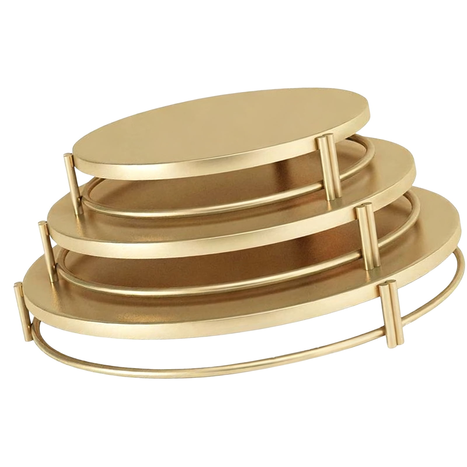 3 Layer Metal Cakes Display Stands Set Safe Metal Dessert Presentation ...