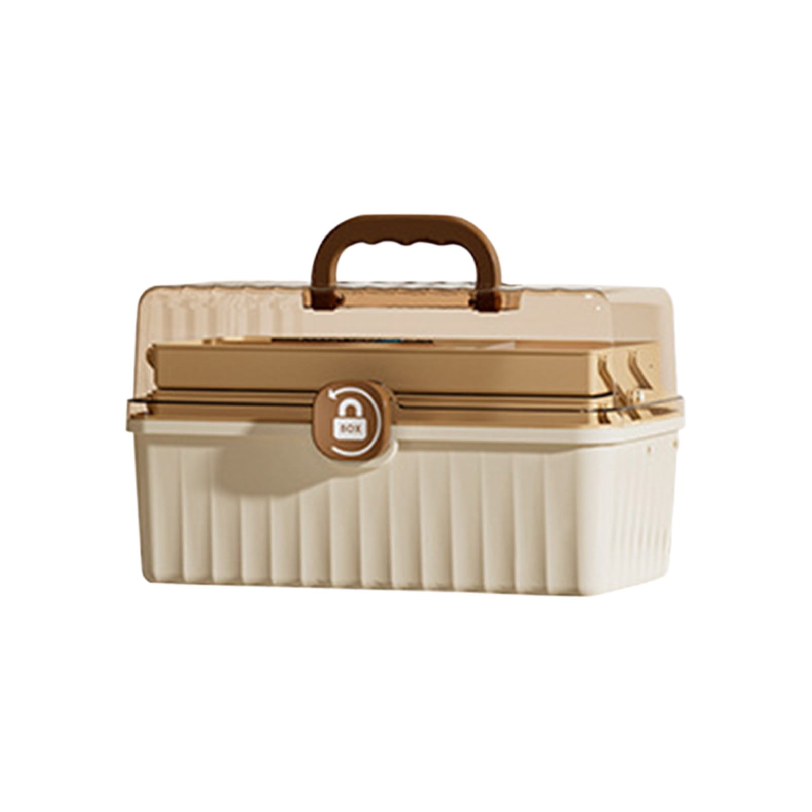 3-Layer Plastic Dividing Storage Box Craft Organizer and Storage with ...