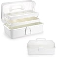 3 Layer Plastic Dividing Storage Box Craft Organizer Adjustable Spacers ...