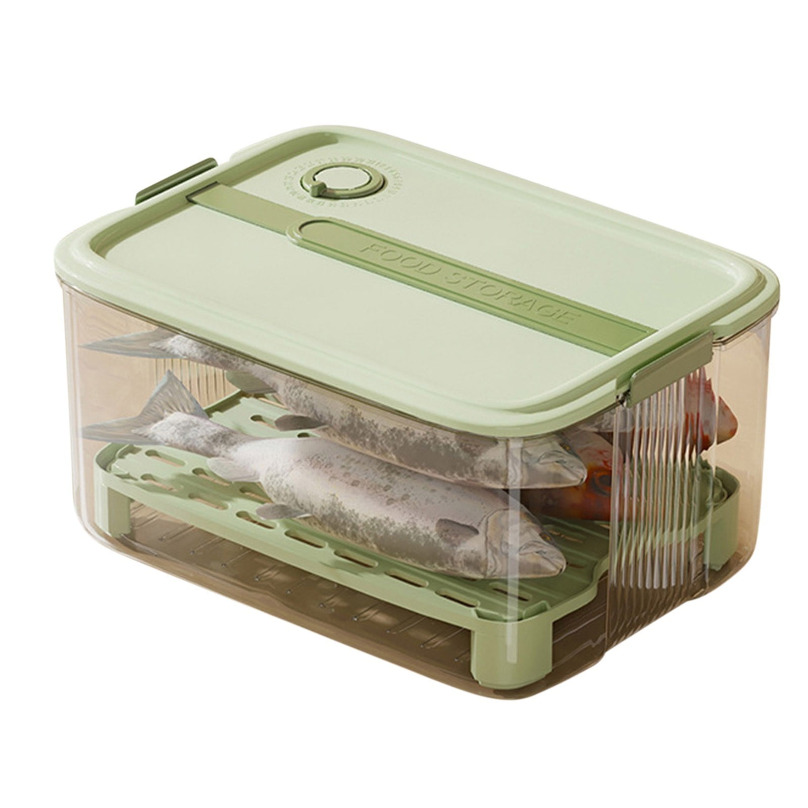 3-Layer Portable Refrigerator Organizer - Airtight Stackable Food ...
