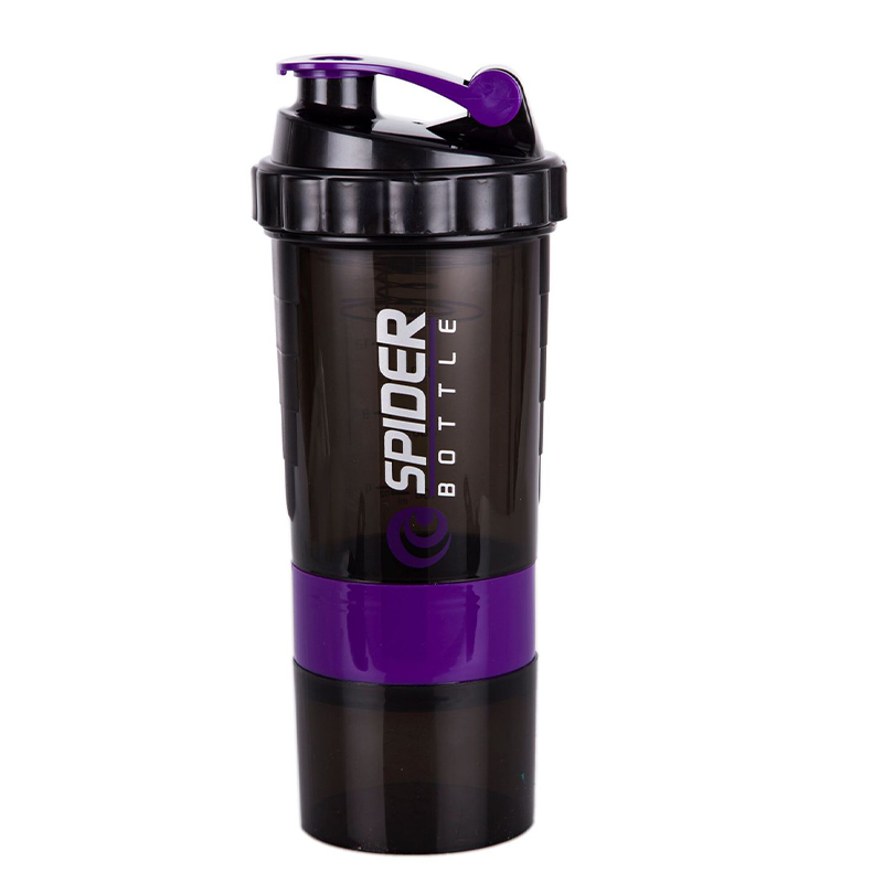 3 Layer Protein Shaker Bottle Protein Powder Milkshake Cup Sports ...