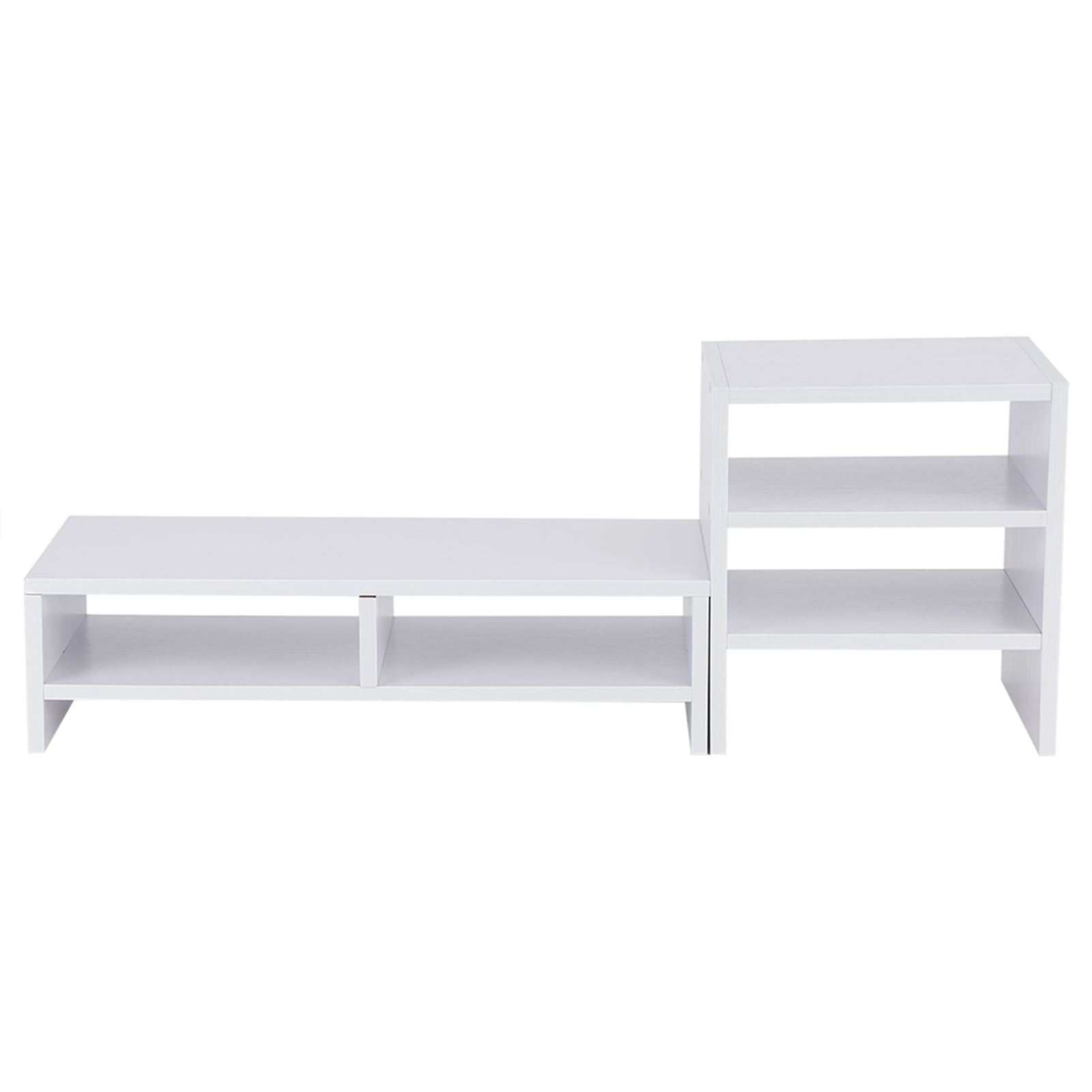 3 Layer Shelf Computer Laptop Monitor Riser Stand Desktop Wooden ...