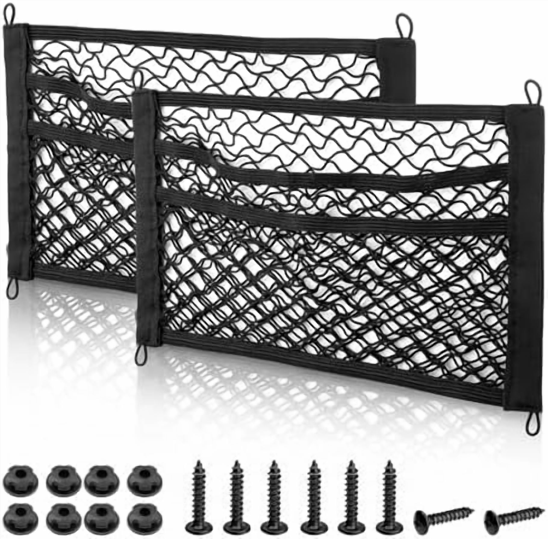 3 Layer Small Net 17.7" x 9.8" Elastic Stretchable Bungee Nets Storage ...