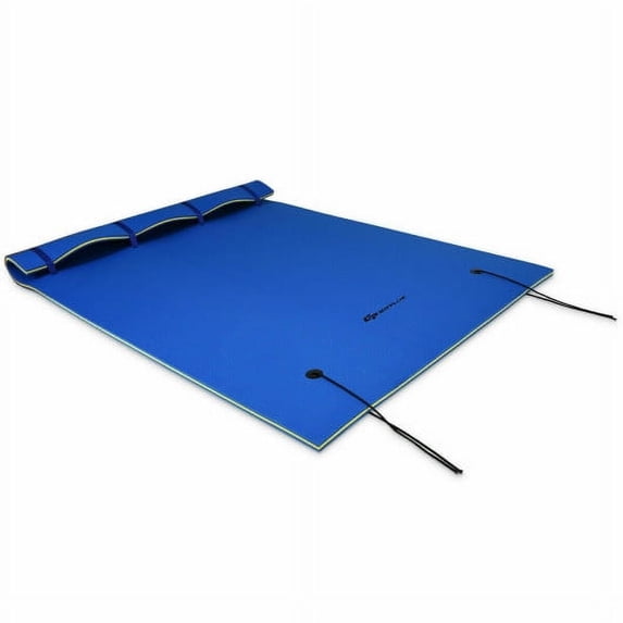 3-Layer Water Floating Mat Foam Pad for Lake, 9x6FT Tear-Resistant ...