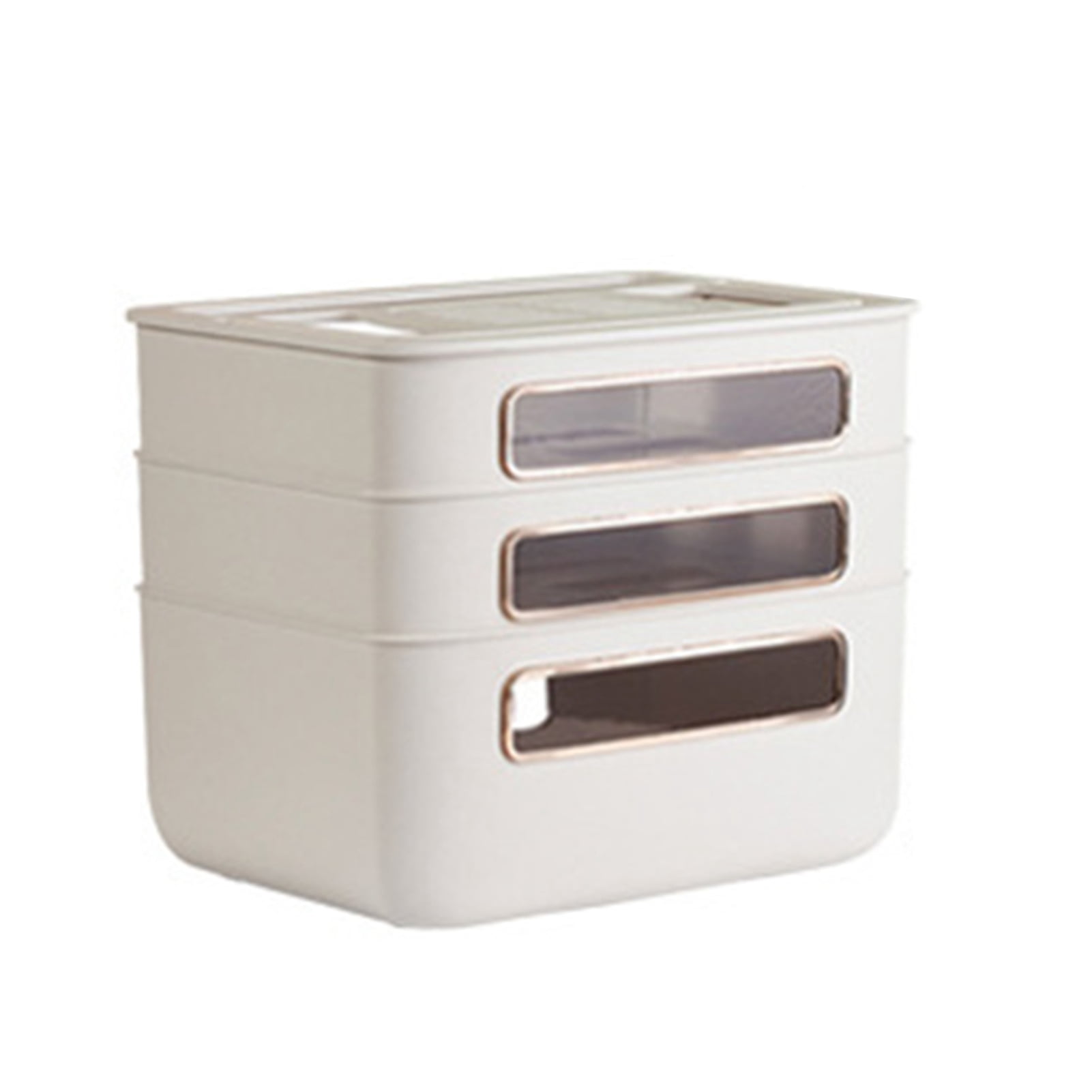 3 Layer White Plastic Router Storage Box with Multi Hole Detachable ...