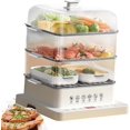 3 Layers/40l Food Steamer 800w Electric Multicookers | Automatic Heat ...