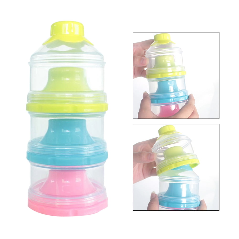 3 Layers Baby Feeding Milk Powder Dispenser Formula Container Storage ...