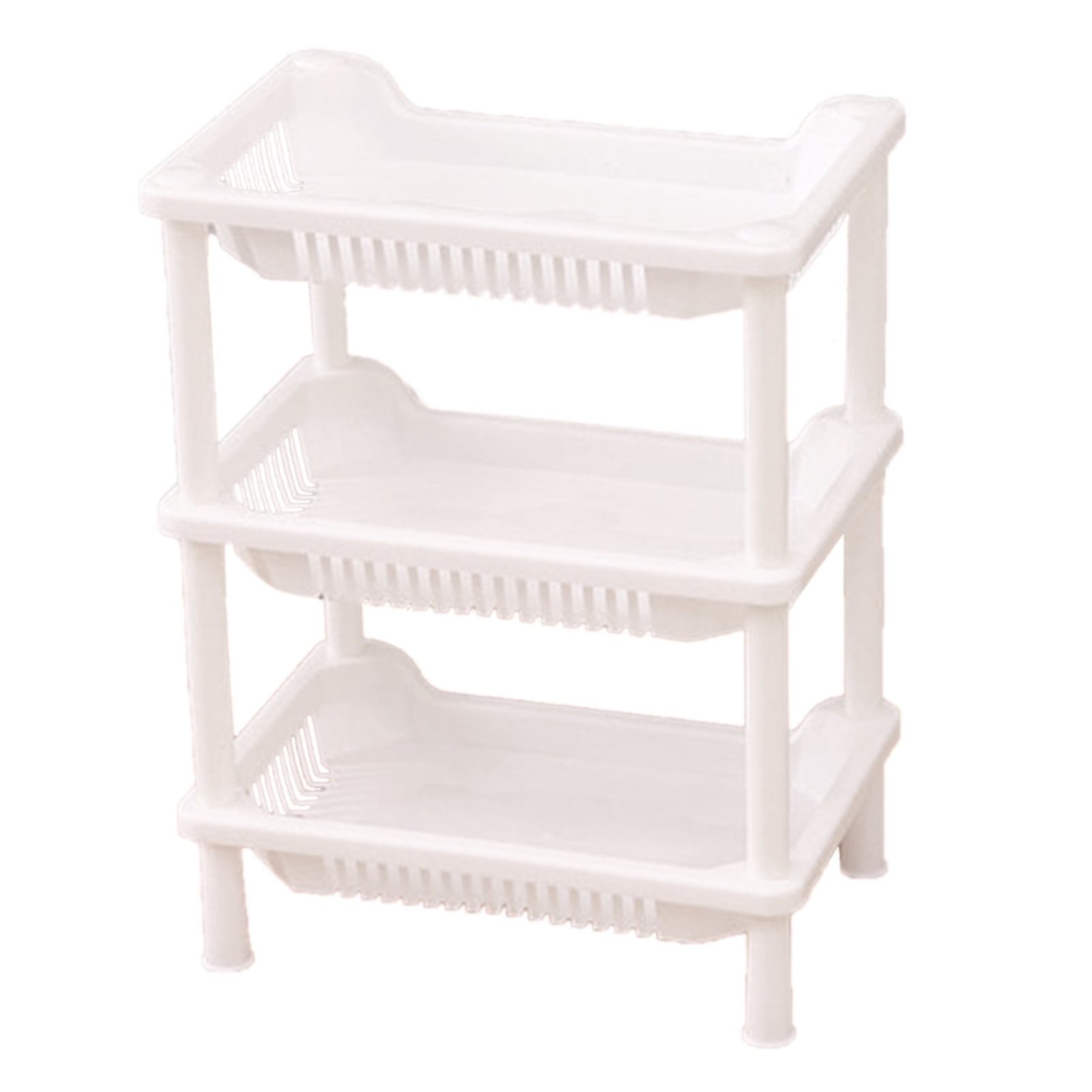 3 Layers Bathroom Standing Shelf, Bathroom Stand PP Land Installation ...