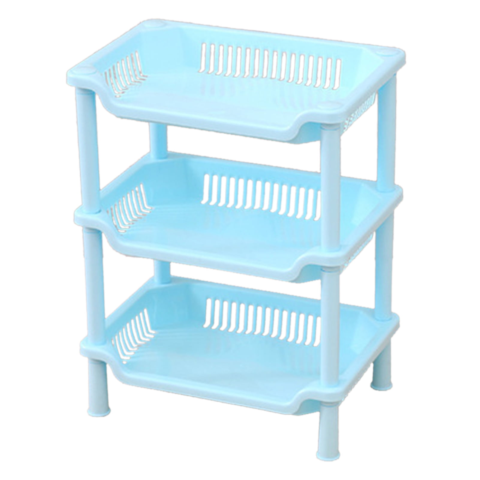 3 Layers Bathroom Standing Shelf Bathroom Stand PP Land Installation ...