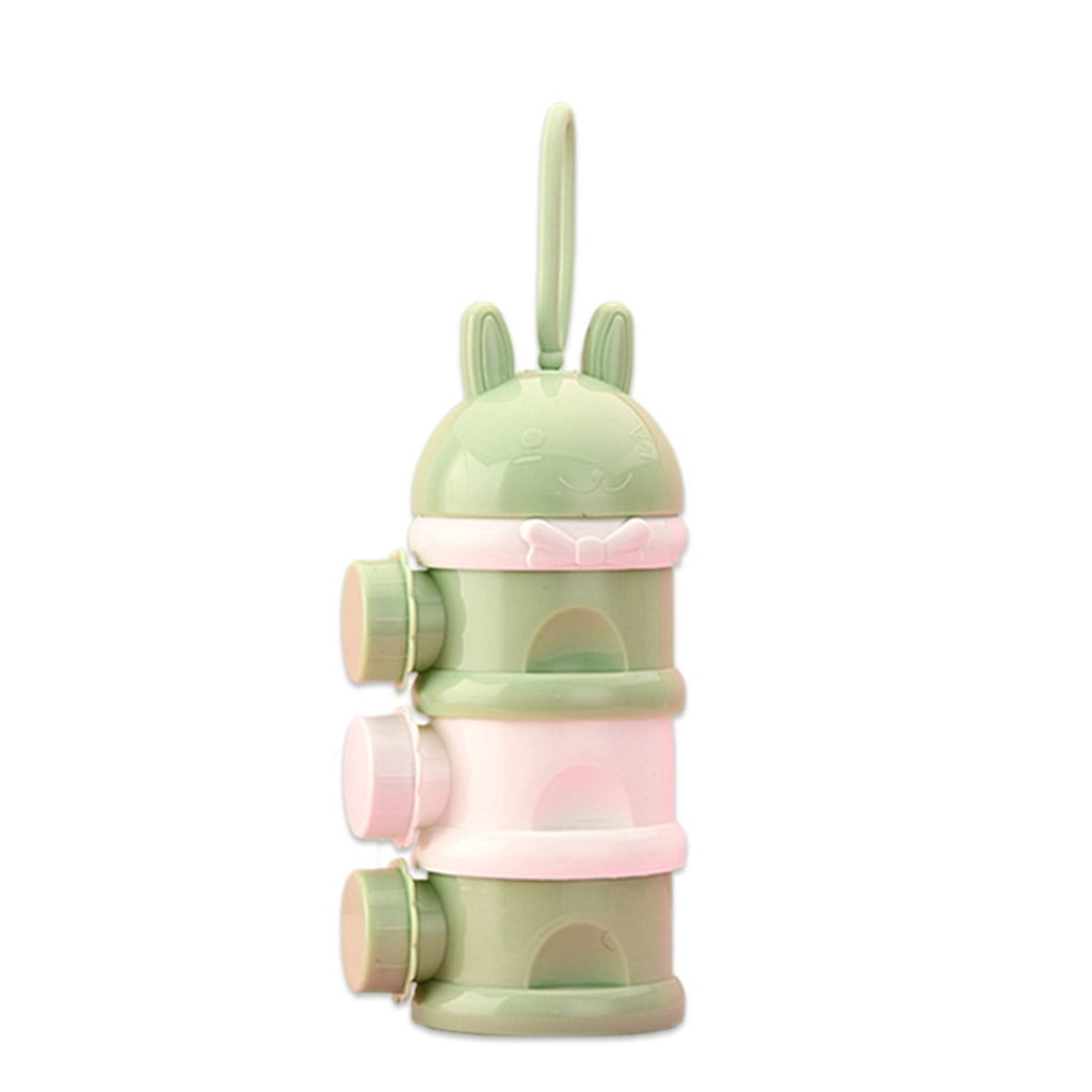 3 Layers Cartoon for Cat Portable Baby Food Storage Box Infant Milk ...