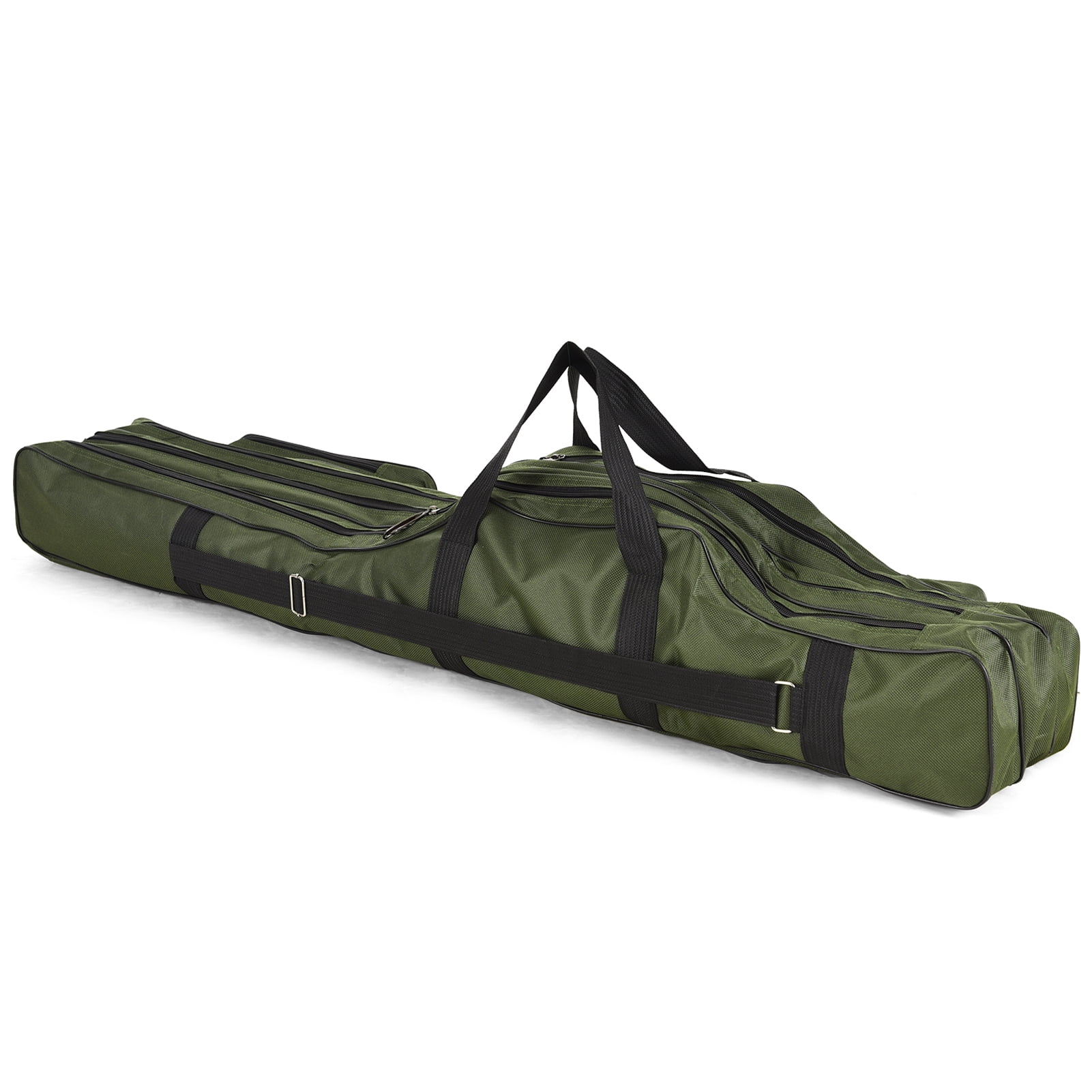 3 Layers Fishing Pole Bag Portable Folding Fishing Rod Storage Bag For ...