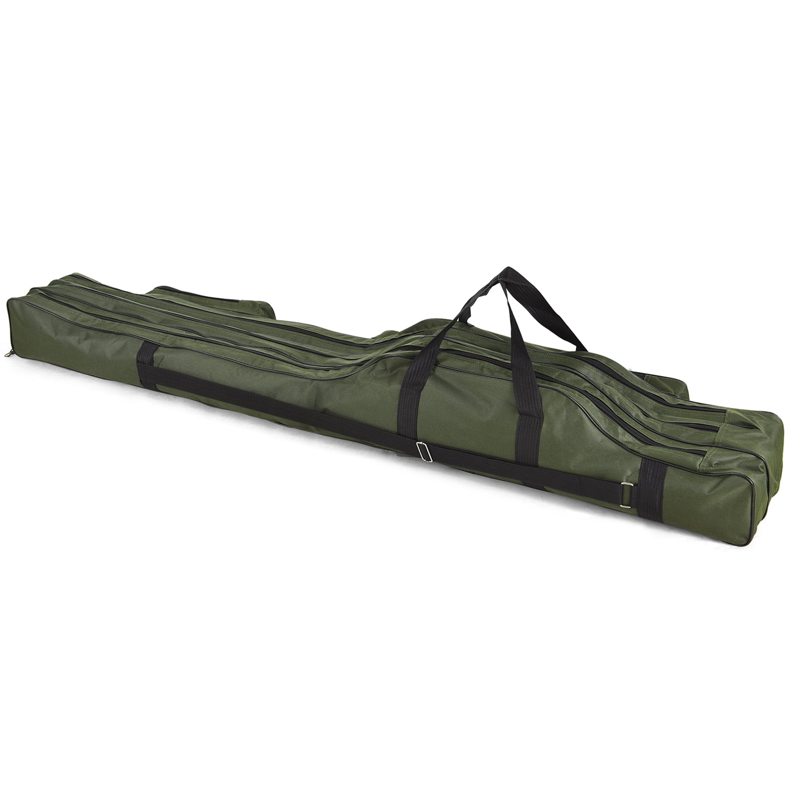 3 Layers Fishing Pole Bag Portable Folding Fishing Rod Storage Bag For ...