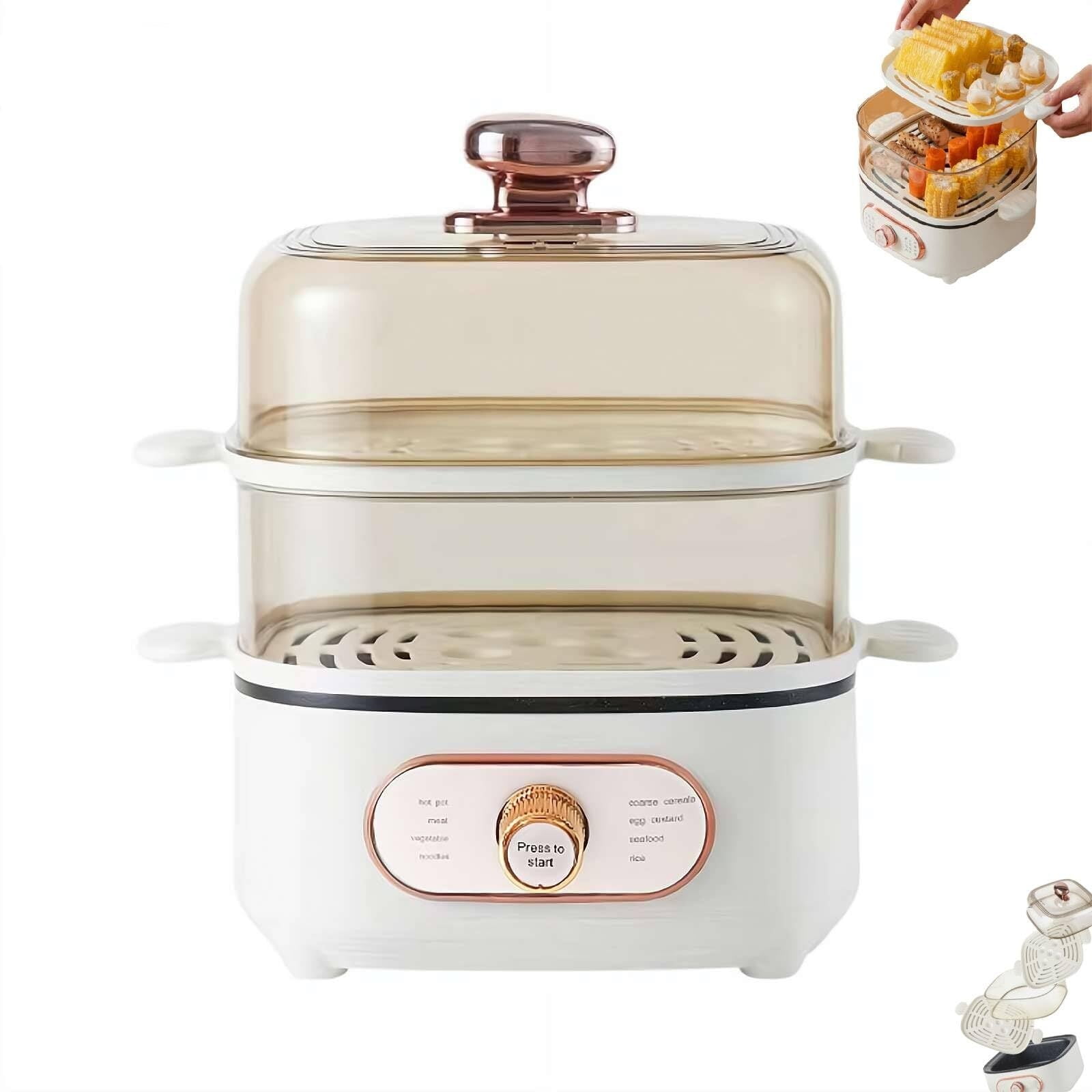 3 Layers Food Steamer for Cooking,Electric Food Steamer for Cooking ...
