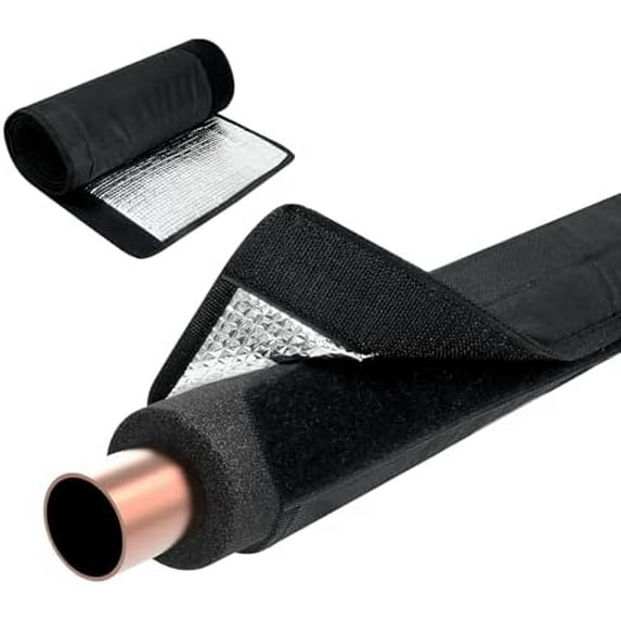3 Layers HVAC Copper Pipe Insulation Cover, 78 x 11.8 Inch Flexible ...
