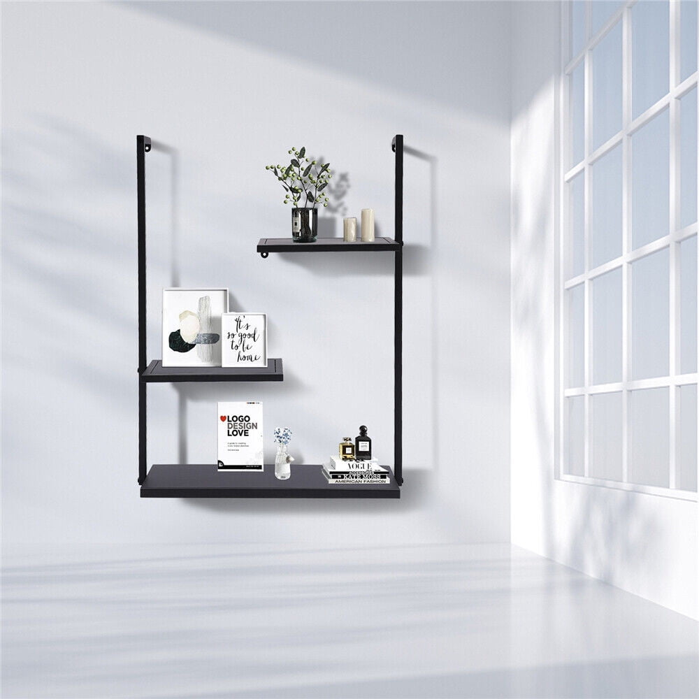 3-Layers NEW Book Photo CD Floating Shelf Wall Hanging Storage Rack ...
