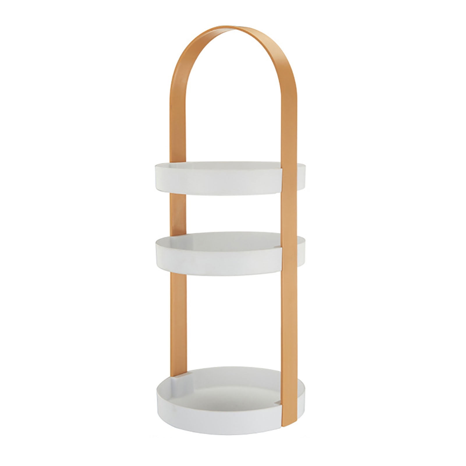 3 Layers Round Storage Rack Integral Handle 3 Layer Storage Round Stand ...