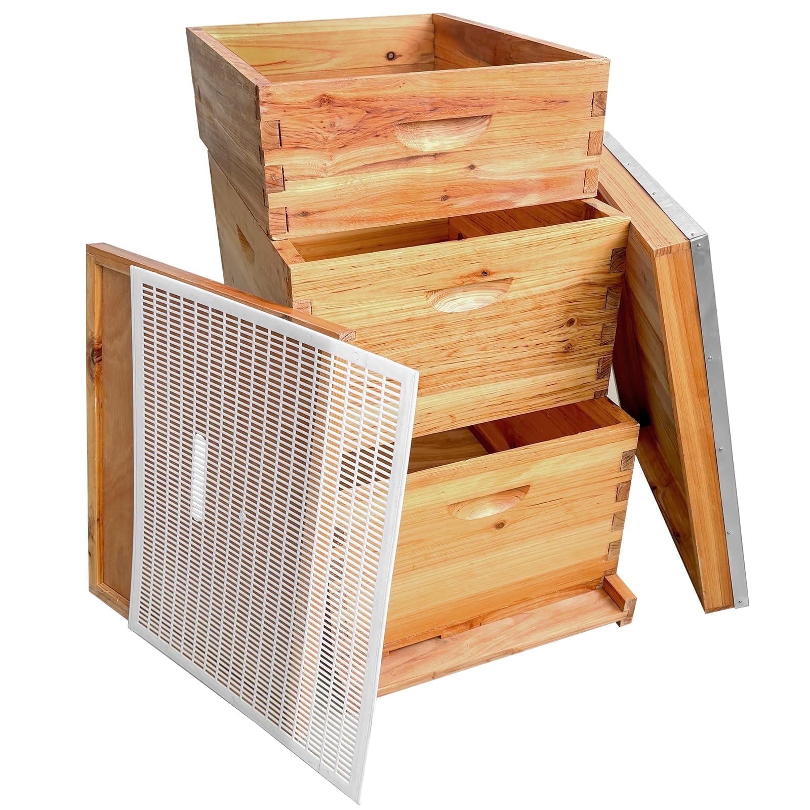 3 Layers of Beehives, Soaked in 100% Beeswax, Including 1 Medium Super ...