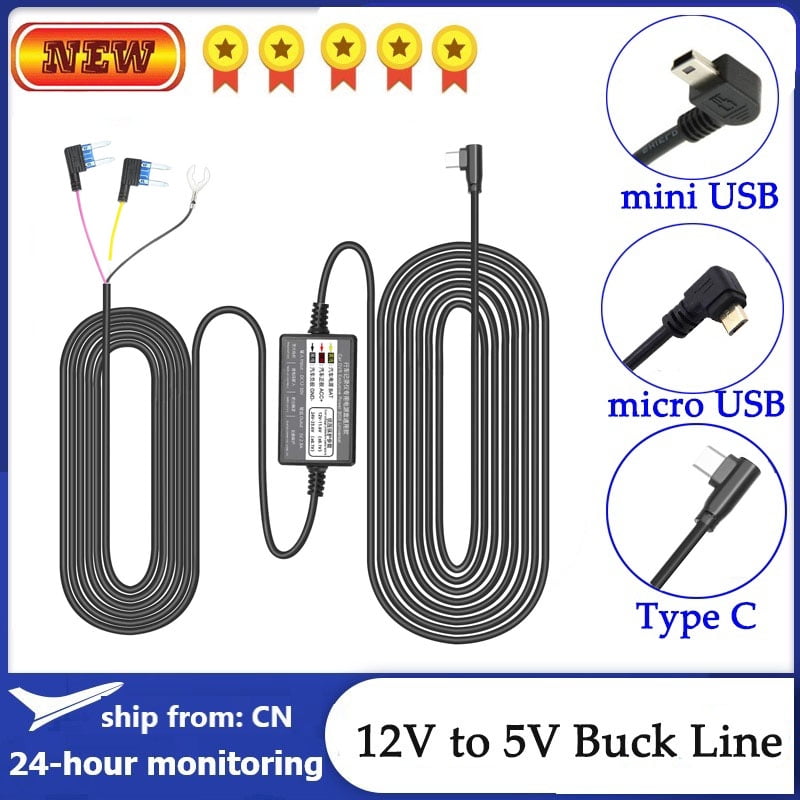 3-Lead Hardwire Kit Mini-USB，Type C,Micro USB Port Specially for Dash ...