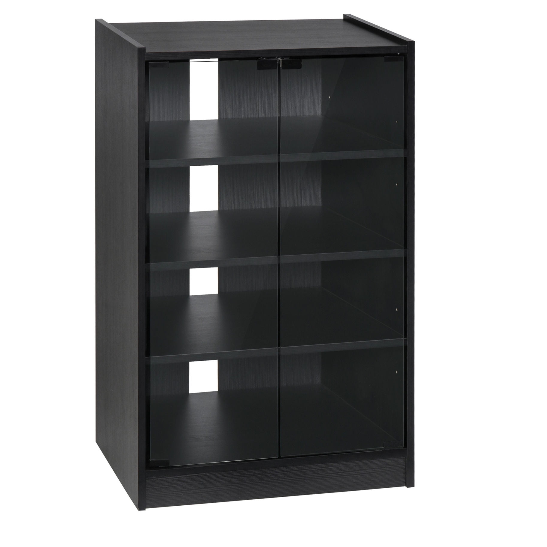 3-Level Adjustable Shelves, Push-to-Open - Cable Management Holes ...