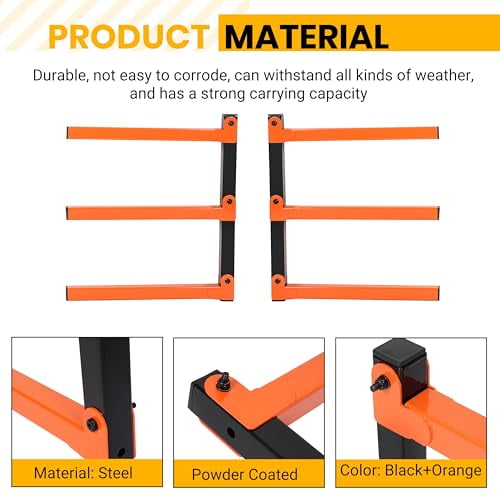 3-Level Indoor & Outdoor Lumber Rack Wood Storage Racks Wood Rack ...