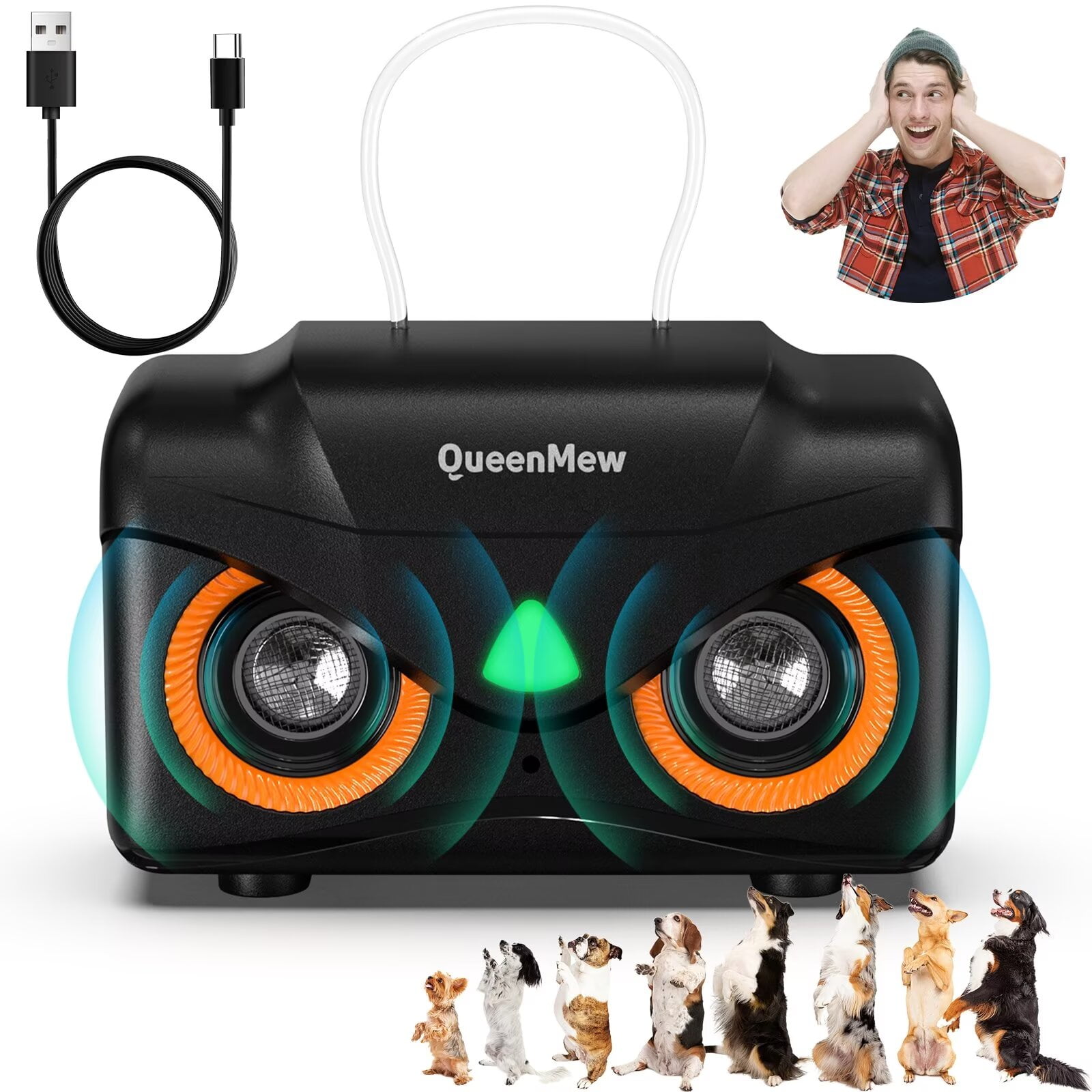3 Levels Dog Barking Control Devices with Dual Ultrasonic Speakers ...
